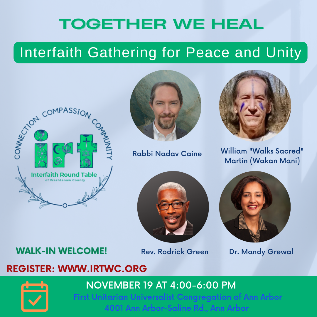 Interfaith Peace Gathering - Interfaith Round Table of Washtenaw County